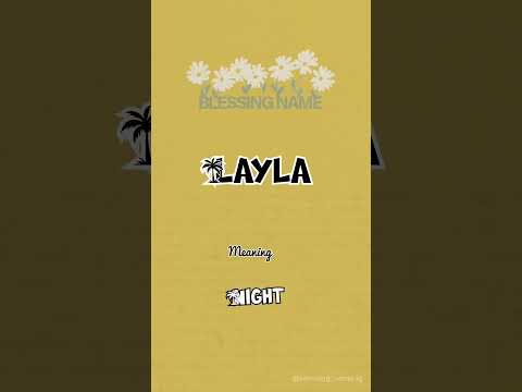 Layla Name Meaning