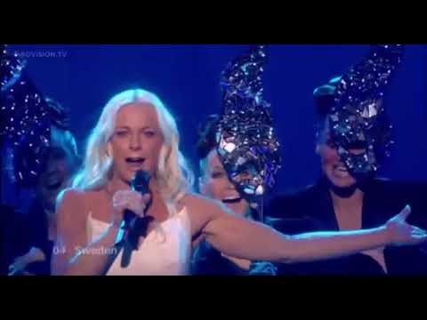 Malena Ernman-Thunberg at the Eurovision Song Contest in 2009. Mother of Climate Greta