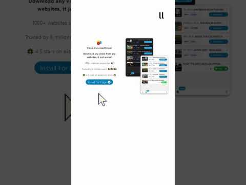 Download Any movies for free with Video DownloadHelper