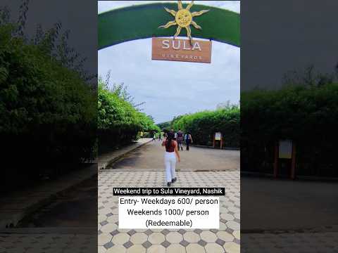 Sula Vineyard | Weekend trip to Sula Vineyard Nashik #sulavineyards #travelfitnancy