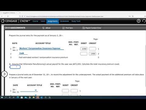 Worker's Comp Adjustment
