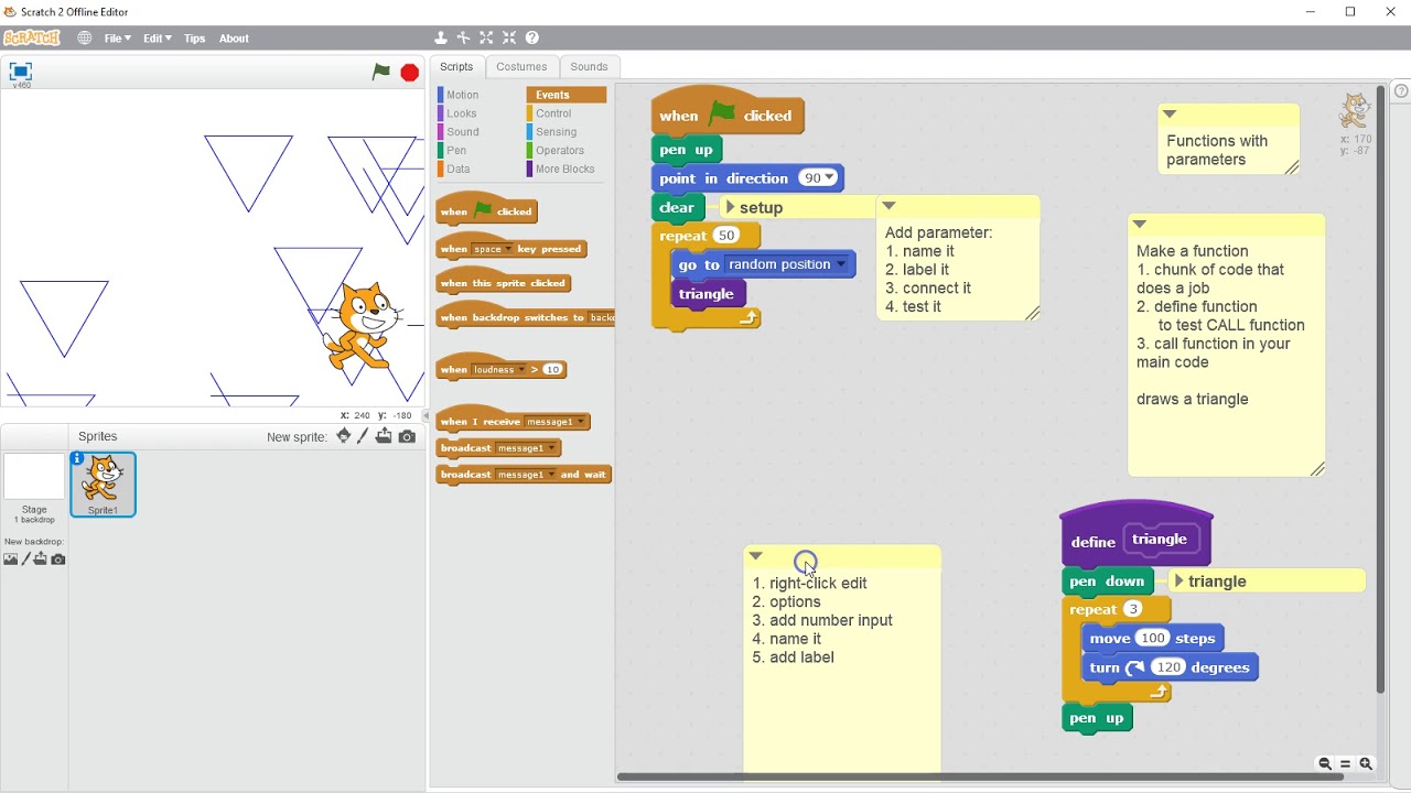 Parameters - Scratch
