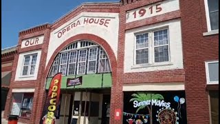 Outside the Historic Opera House Theater in El Dorado Springs, MO Built in 1915 #alongtheway