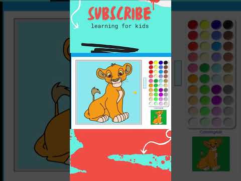simba cartoon king lion coloring pages drawing online tv | coloring for kids