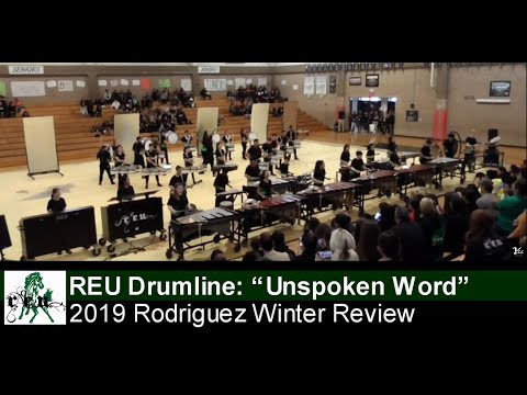 2019 REU Drumline "Unspoken Word" at Rodriguez Winter Review