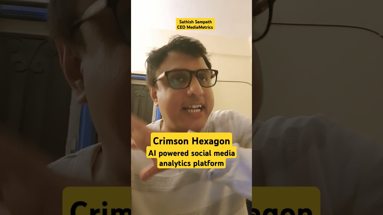 Day 48/365 - Daily AI Dosage - Unlock Social Insights with Crimson Hexagon AI - Sathish Sampath