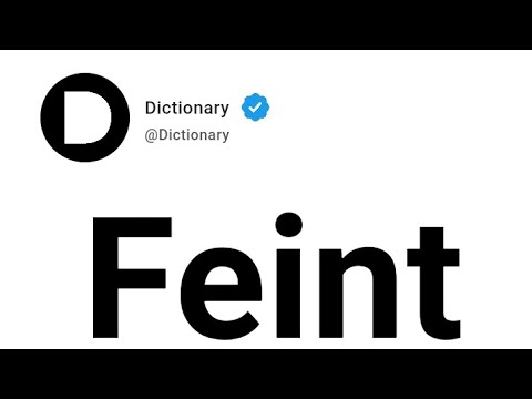 Feint Meaning In English