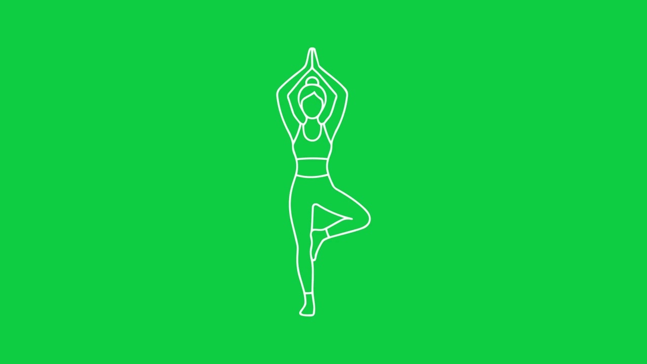 Vector Fitness and Healthy Lifestyle Doodle Illustrations | Green Screen Animation