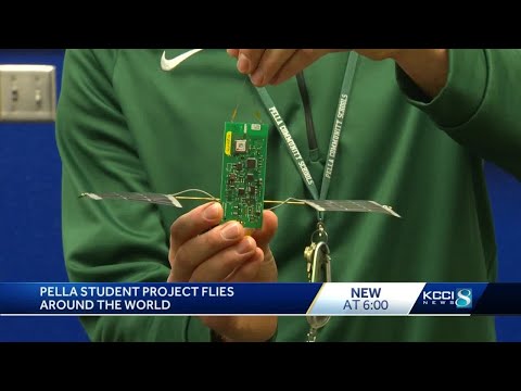 Fifth grade Pella students' science project launches for a world tour