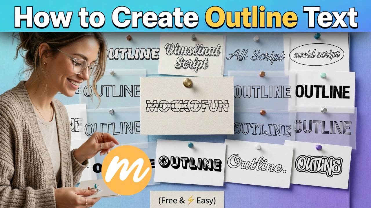 How to Create Outline Text Effect | (Free & ⚡ Easy)