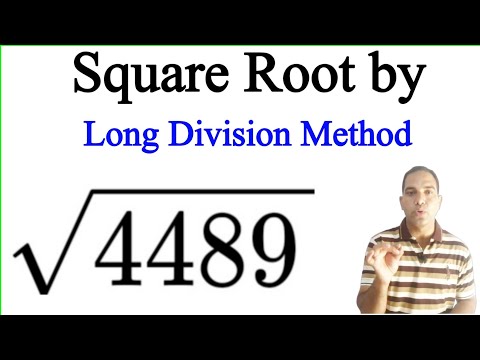 Square Root of 4489 By Long Division Method | How to Calculate Perfect Square Root of Number