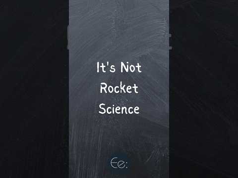 It's Not Rocket Science 🚀 What Does It Mean? by English explained #phrases #expression #meaning