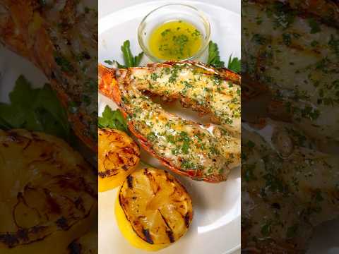 Grilled Lobster Tails inspired by Galápagos Islands on @cafecasinolv #grilledlobster #lobster