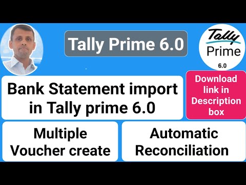 bank statement import in tally prime 6.0 | bank reconciliation in tally prime | Accounting