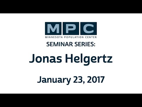 MPC Seminar Series: Jonas Helgertz | October 15, 2018