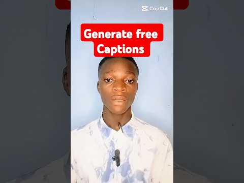 Generate free captions on your videos with this free app. 100% free.