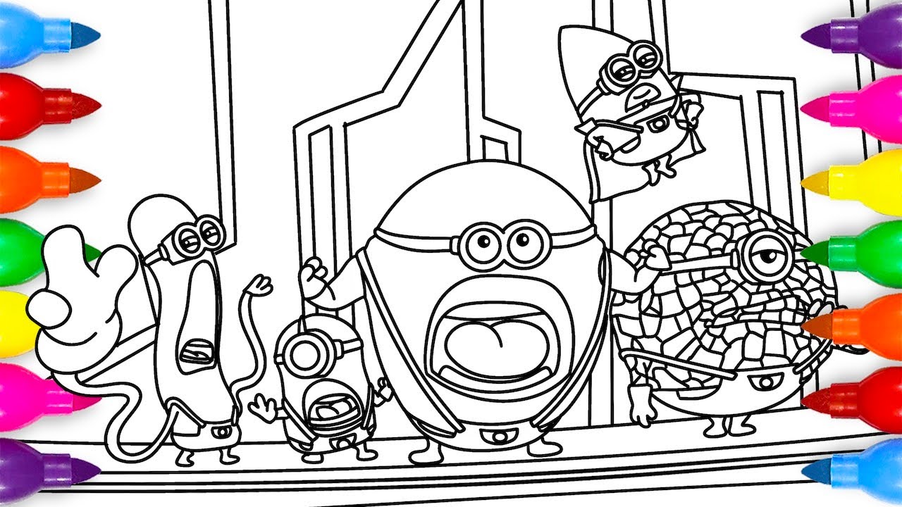 I Give You The Mega Minion | Despicable Me 4 Coloring Page