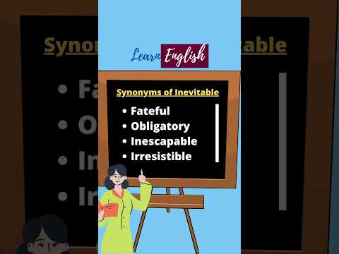 Synonyms of Inevitable? | Inevitable का Synonyms? #shorts #learnenglishmeaning #synonyms