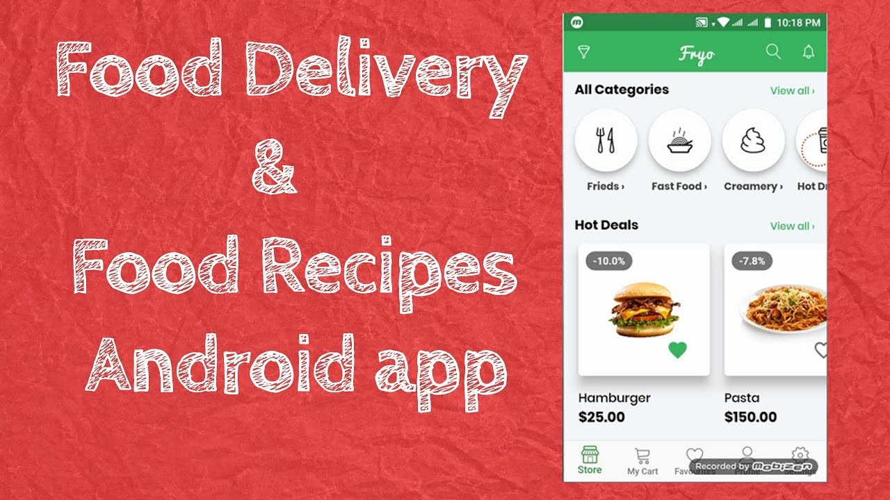 How to make Food recipes & food delivery app in android studio with| source code |