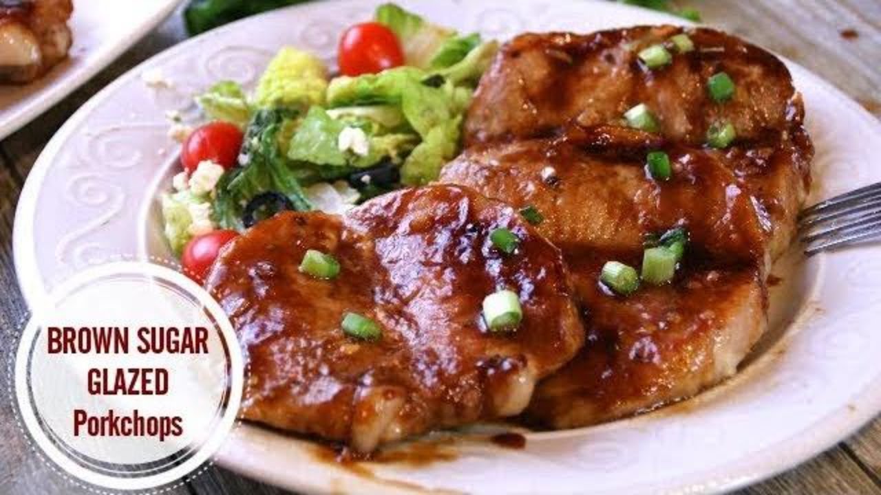 Baked Brown Sugar Glazed Pork Chops