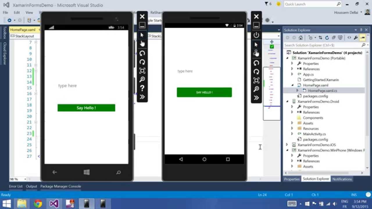 Xamarin Forms with Visual Studio Part 4 [Navigation]