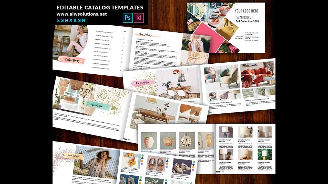 Indesign - how to create wholesale product catalog  using template ID10