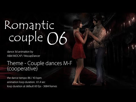 A&M - Romantic 06 [couple dance animation, 86bpm, 43bpm] - iClone ...
