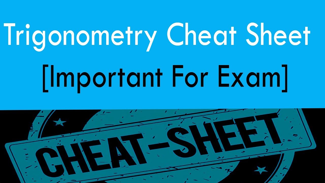 Trigonometry Cheat Sheet | OFW