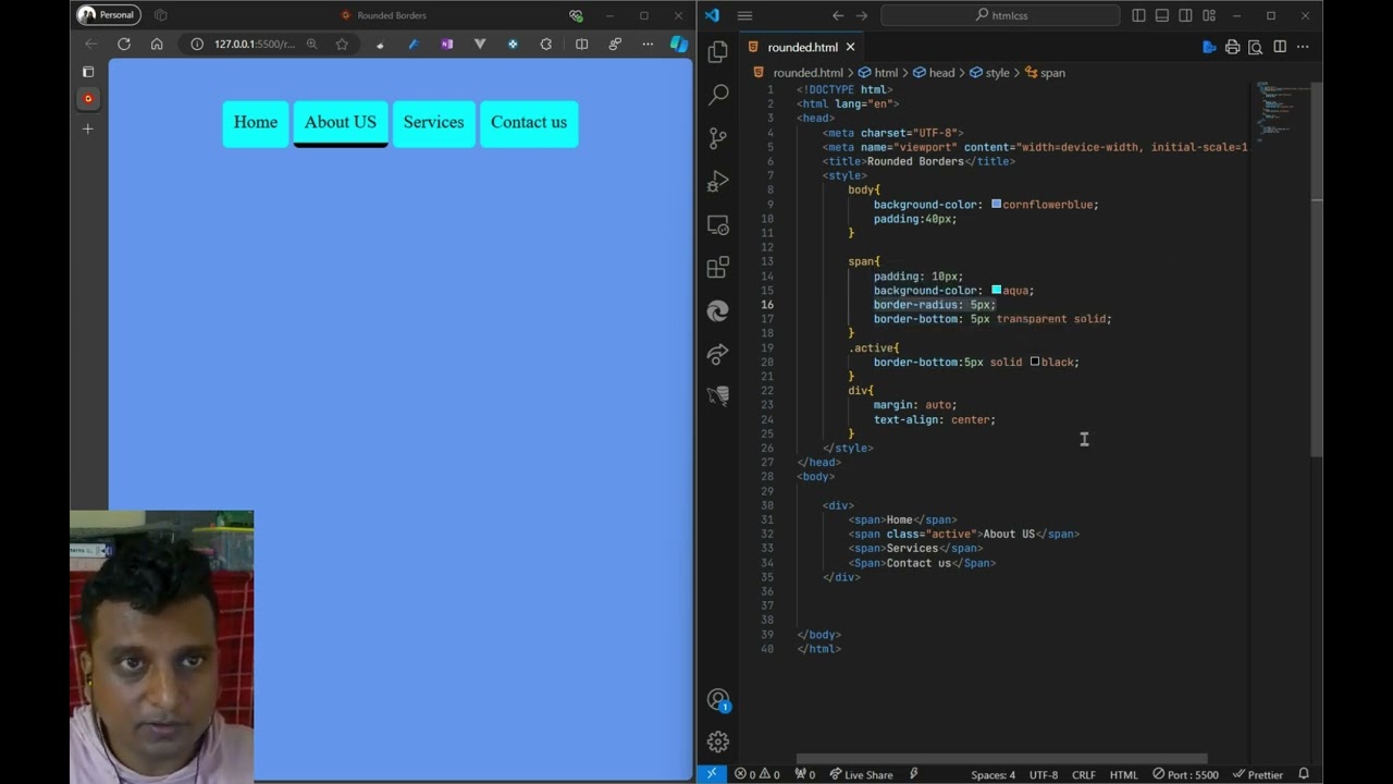 06 CSS ROUNDED BORDERS