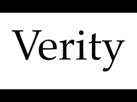 How to Pronounce Verity