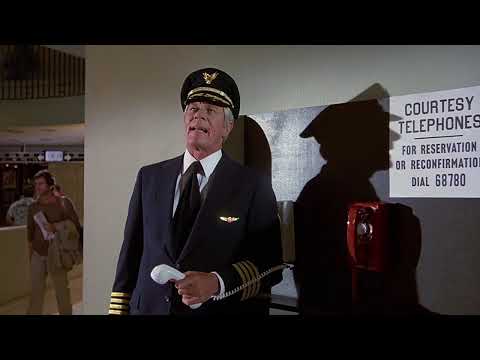 Airplane! (1980) "Captain Oveur, white courtesy phone for a message..."