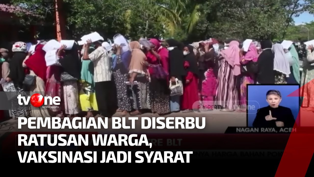 Vaksinasi Jadi Syarat Warga Pengambilan BLT | Kabar Pagi tvOne