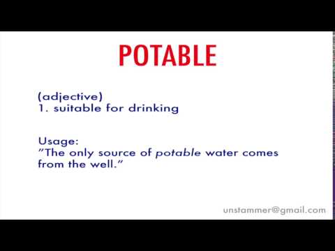 How to Pronounce Potable