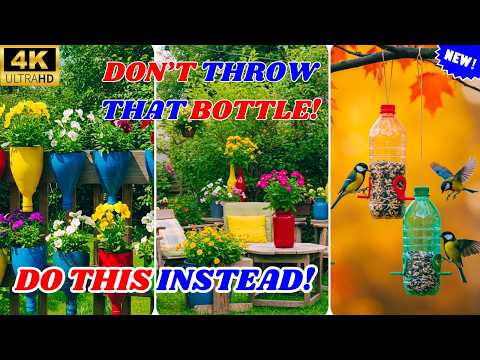 10 CHEAP 💸 Mind-Blowing 🤯 Recycled Bottle DIYs to Instantly Transform Your Backyard & Garden 🌿🏡