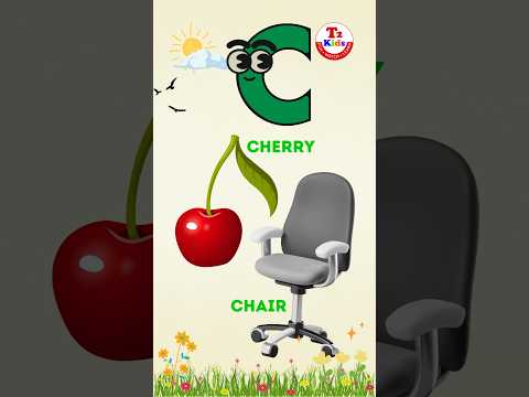 Words that start with C 'c' | C for Cherry | C for Chair #shorts #kidslearning #preschool