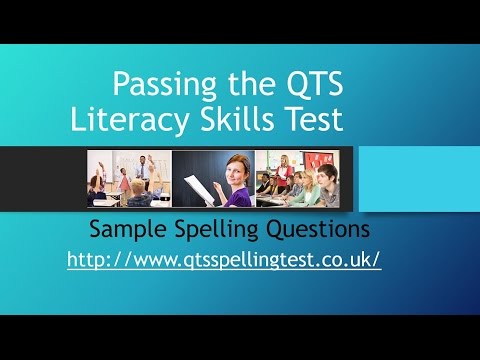 Pass the QTS Literacy Skills Test - Spelling Practice Questions