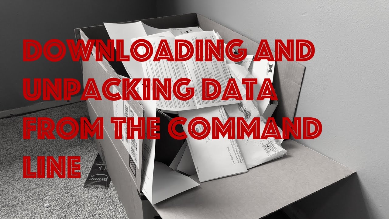 Using wget, unzip, tar and gunzip to download data: automate downloads from the command line (CC016)