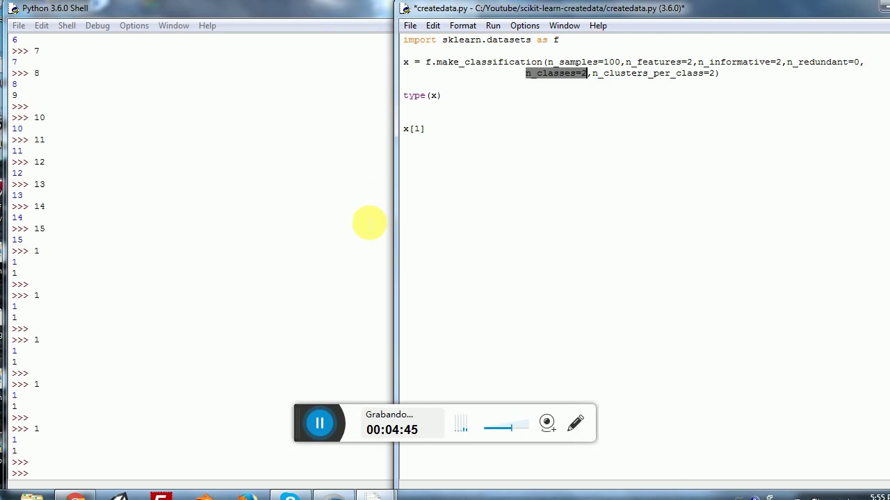 Creating artificial data for classification in scikit-learn / Python