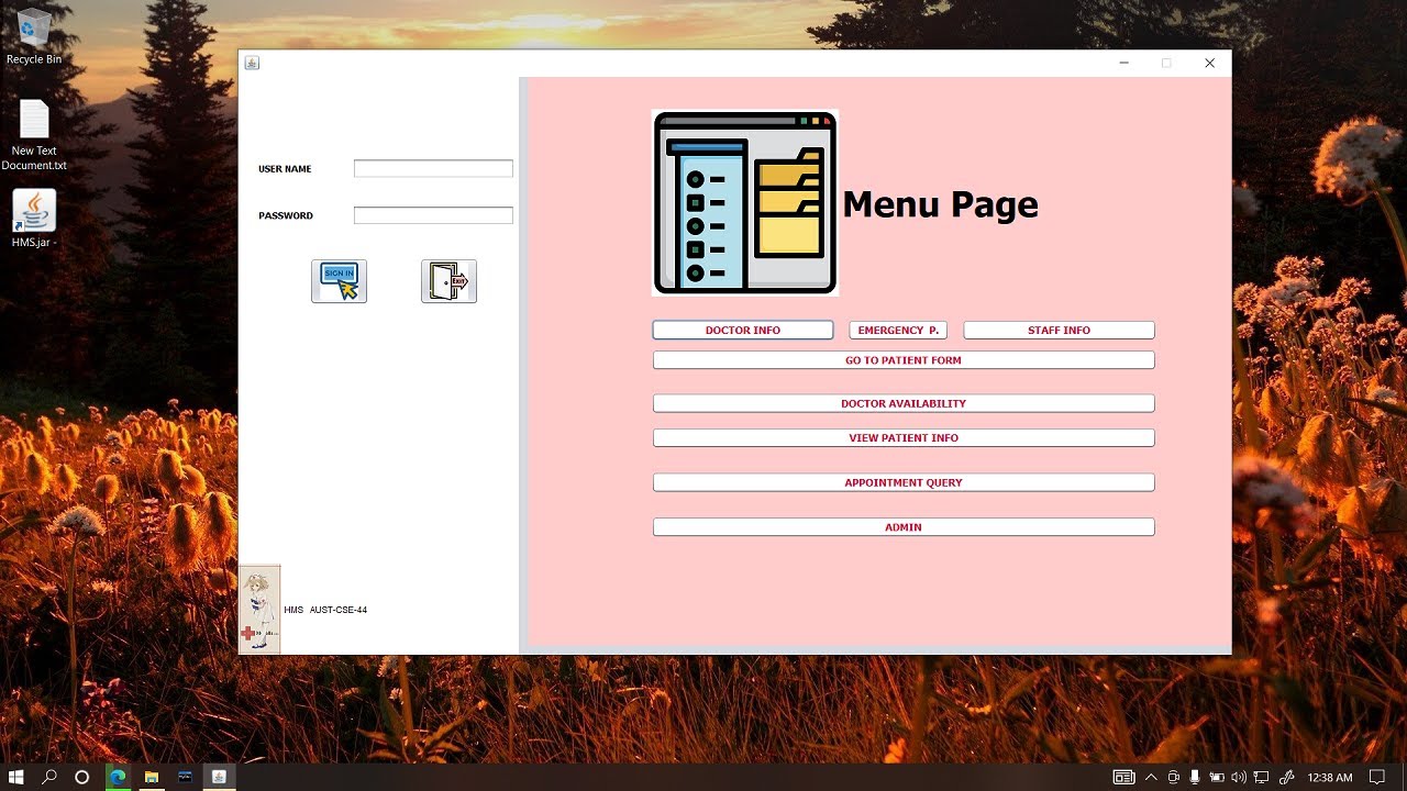 HMS-Hospital Management System with Java Swing and MySQL