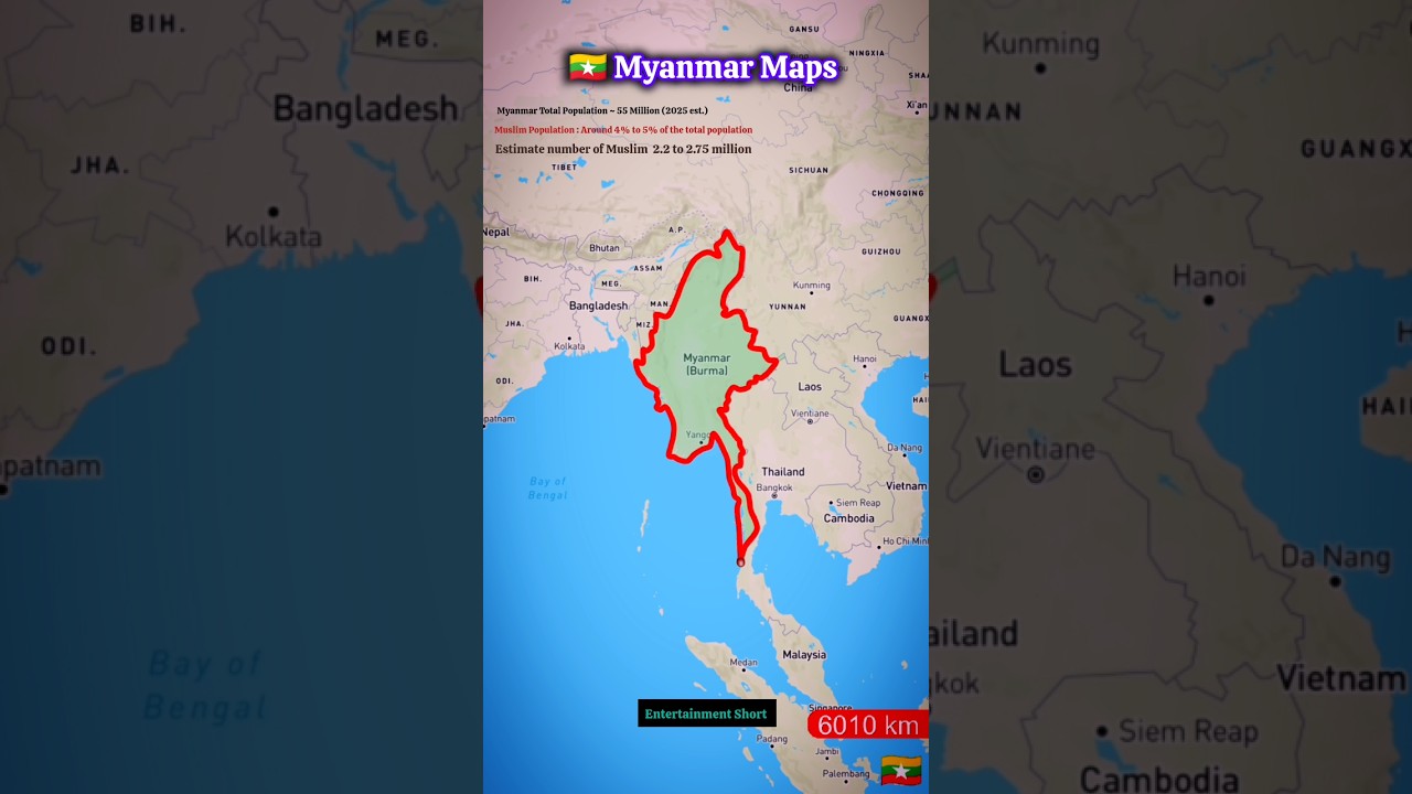 Myanmar Maps 🇲🇲 Myanmar total population/ Myanmar information video / Myanmar full tutorial #myanmar