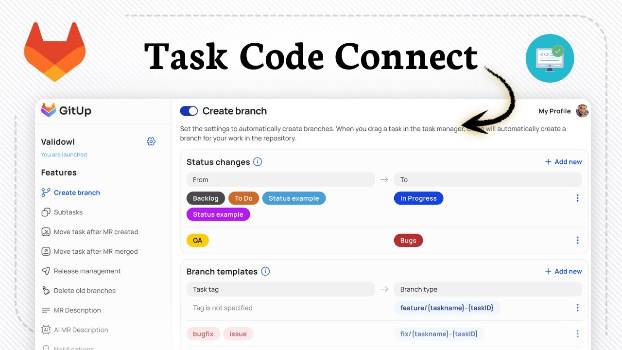 How to integrate Click Up with GitLab (Quick Connect)
