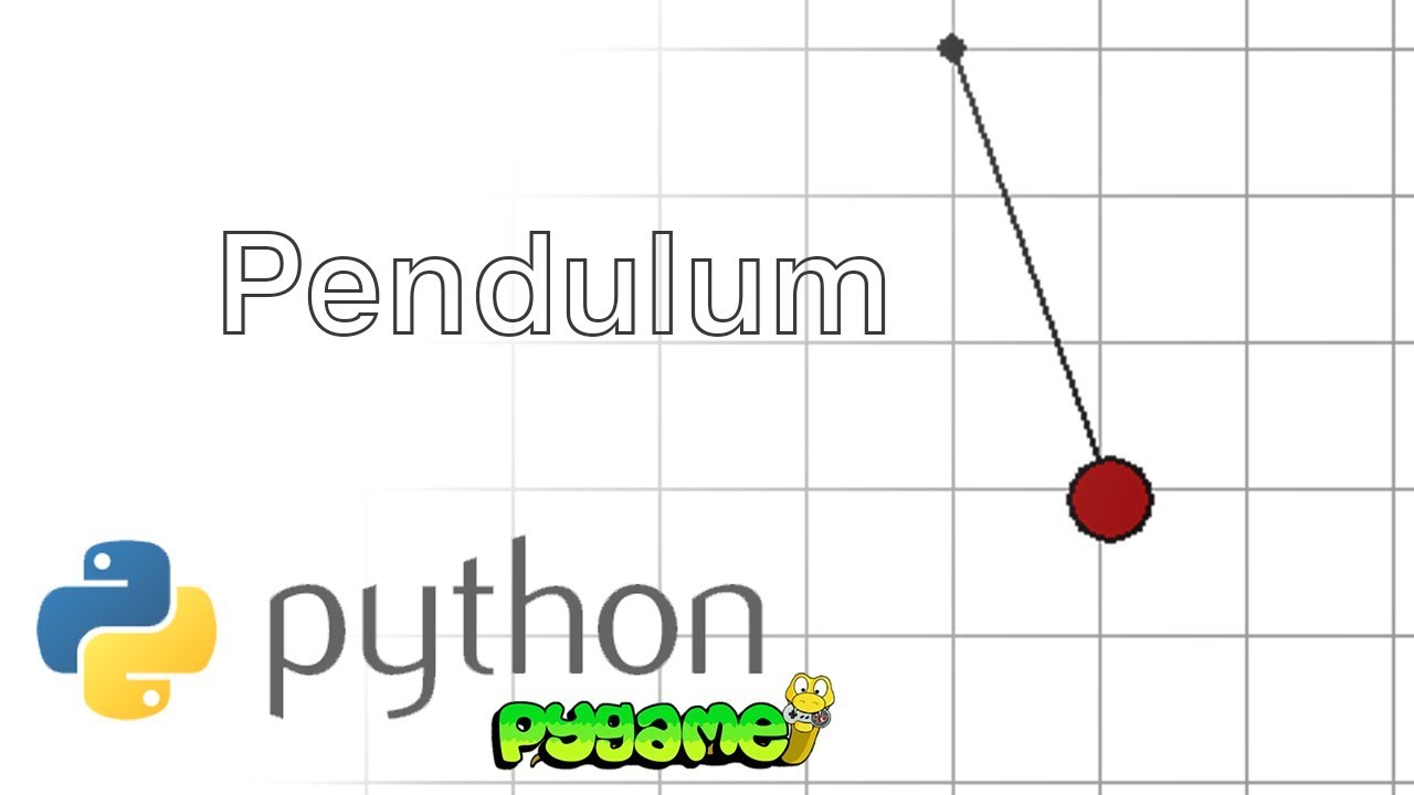Python Pendulum Simulation with Pygame ( code link in description )