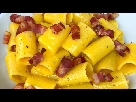 AUTHENTIC CARBONARA PASTA, ready in 5 mins! 😍 #shorts #pasta