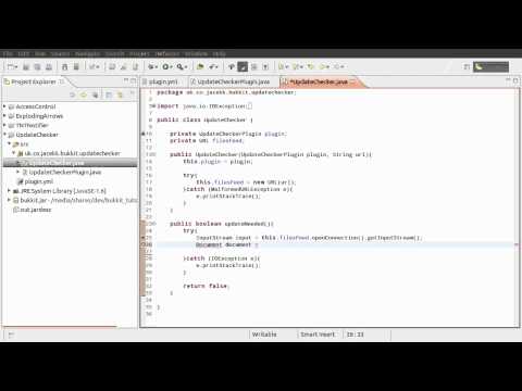 Java Bukkit Plugin Tutorial: Update Checking [part 01]