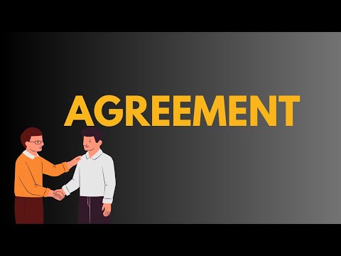 What Does Agreement Means || Meanings And Definitions With Agreement in learn ENGLISH