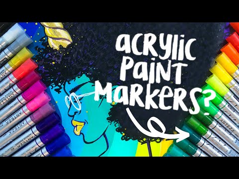 Are Arteza Acrylic Paint Markers Worth It?  [HONEST REVIEW+OPACITY TEST]