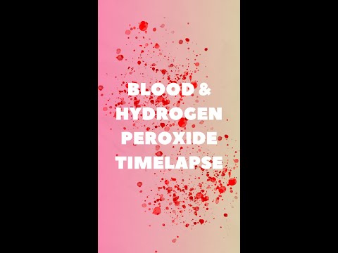 Hydrogen peroxide vs. blood stains #laundry