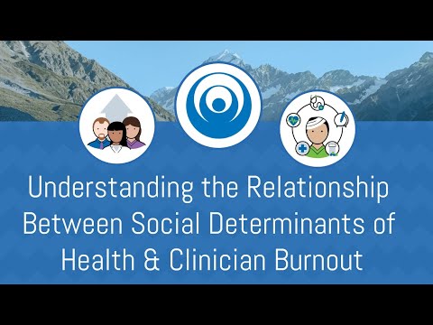 Understanding the Relationship Between Social determinants of health and clinician burnout