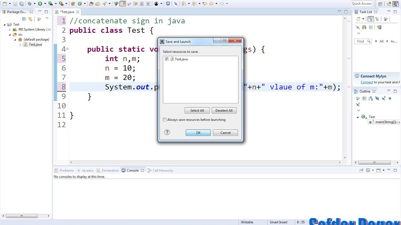 Java Programming Tutorial 07 string concatenation in java using + operator