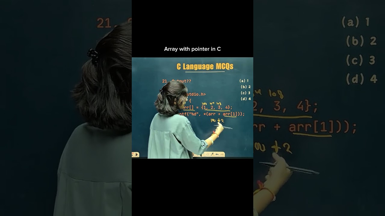 Array with Pointer in C #prishu #happycoding #clanguage #happycodingwithprishu